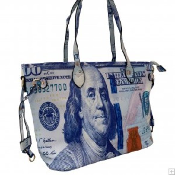 Bags | Benjamin Tote Bag Blackgreen Blue | Poshmark